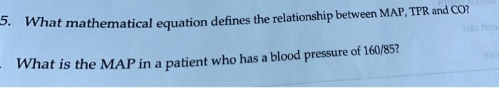 SOLVED: 5. What mathematical equation defines the relationship between ...