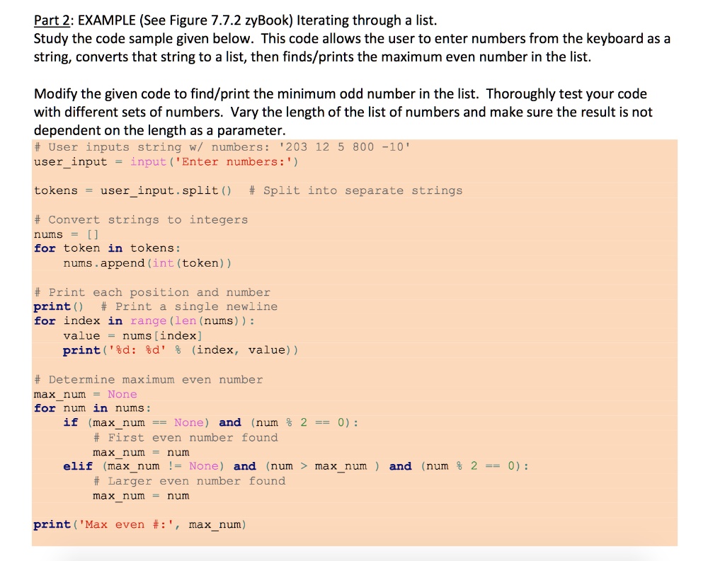 SOLVED: Using Python Code: Study the code sample given below. This code ...
