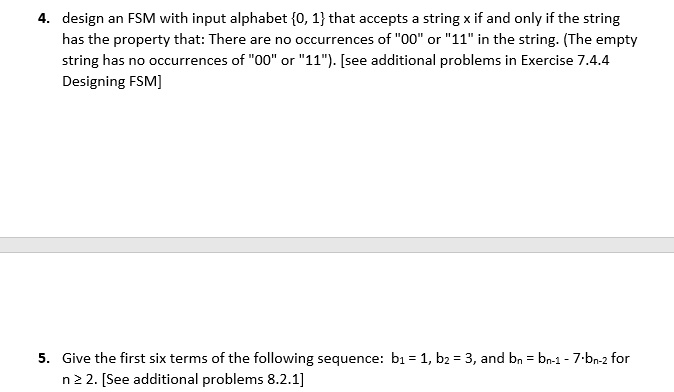 Solved Design An Fsm With Input Alphabet 0 1 That Accepts A String If And Only If The String