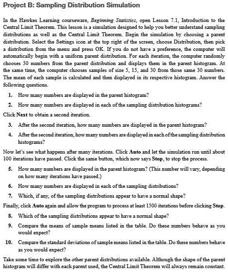 project b sampling distribution simulation in the hawkes learning ...