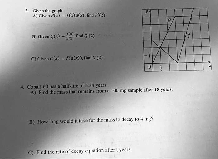 SOLVED: 3. Given the graph, find P2 where Px = fxgx. 9. Given Cx = fgx ...