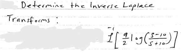 determine the inverse laplace transforms use also operational theorems 19358