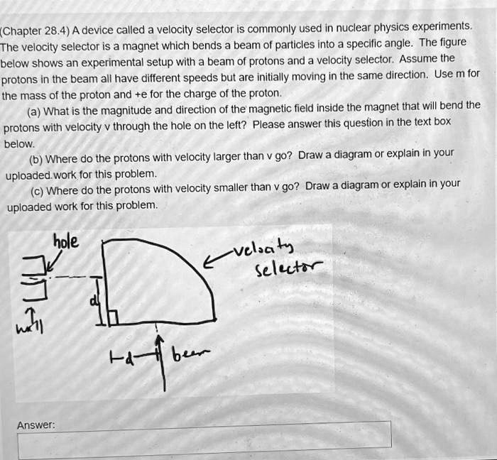 (Chapter 28.4) A device called a velocity selector is commonly used in ...