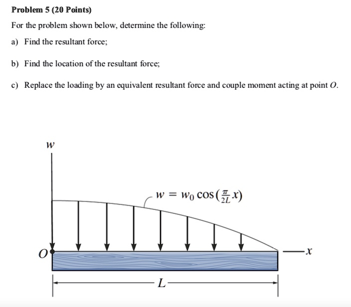 SOLVED: Problem 5 (20 Points) For the problem shown below, determine the following: a) Find the ...
