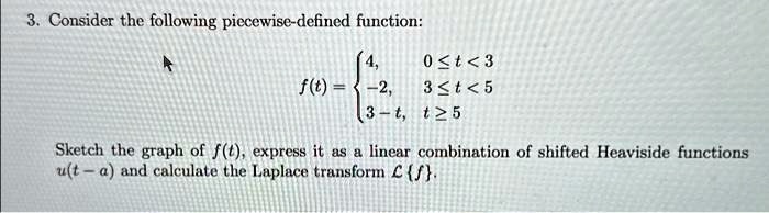SOLVED: 3.Consider the following piecewise-defined function: 4, 0770 f ...