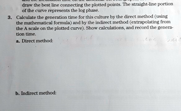draw the best line connecting the plotted points the straight line ...