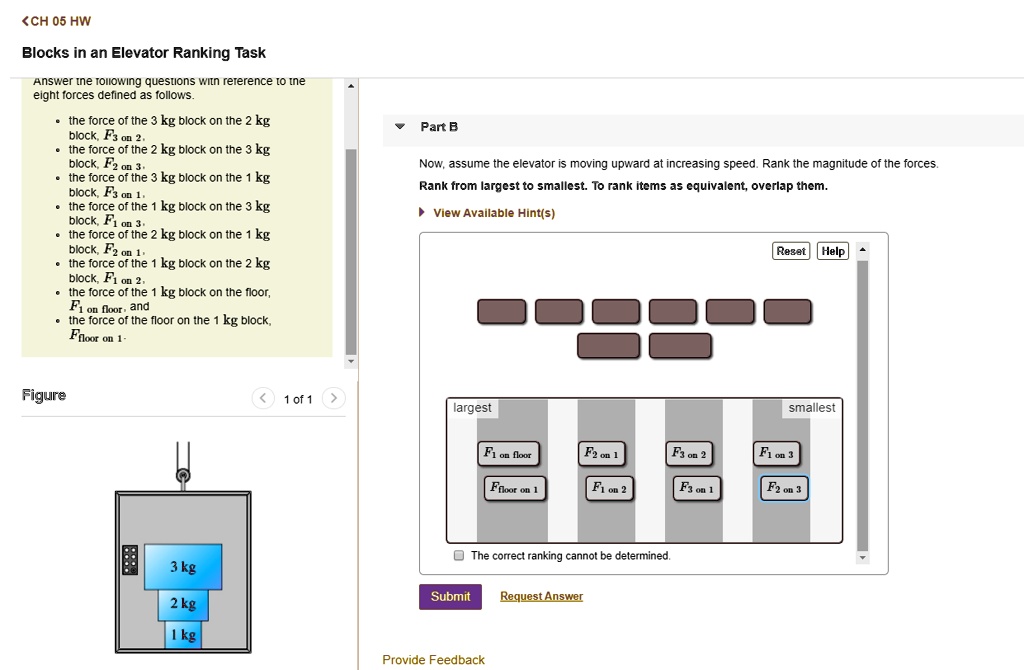 ch 05 hw blocks in an elevator ranking task answer ine toliowing questions wiin rererence 0 ine ...