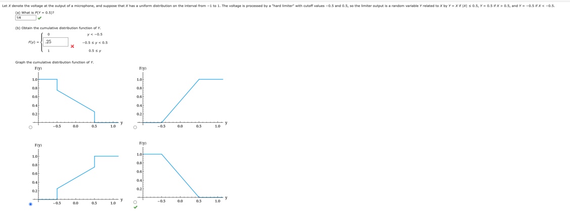 SOLVED: Let X denote the voltage at the output of a microphone, and ...