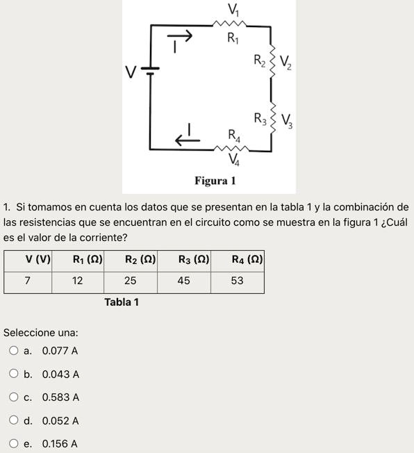 SOLVED:R1 Rz R3 V3 Figura Si tomamos en cuenta los datos que se ...