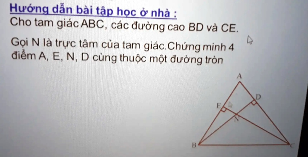 Video Solution Hưá›ng Dẫn Bà I Táºp Há C Và Nhà Cho Tam Giác