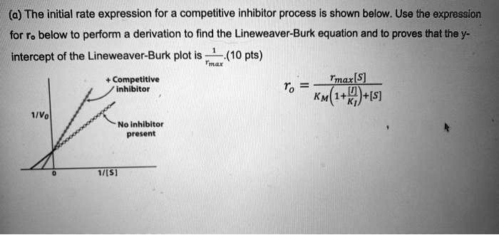 (a) The initial rate expression for a competitive inhibitor...