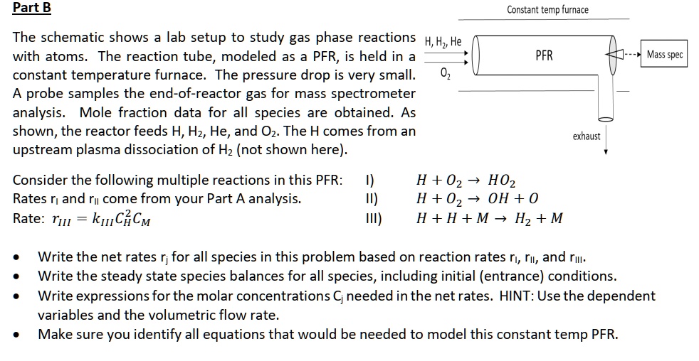 SOLVED: The schematic shows a lab setup to study gas phase reactions with atoms. The reaction ...
