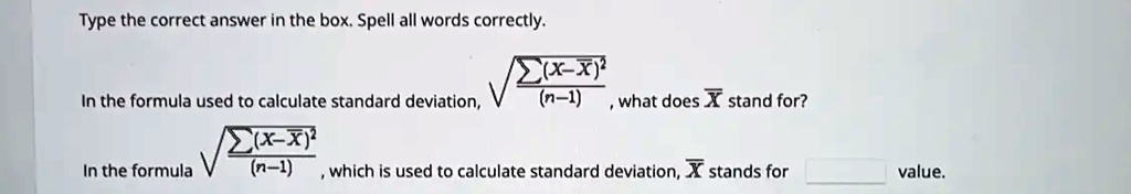 SOLVED: Type the correct answer in the box: Spell all words correctly ...