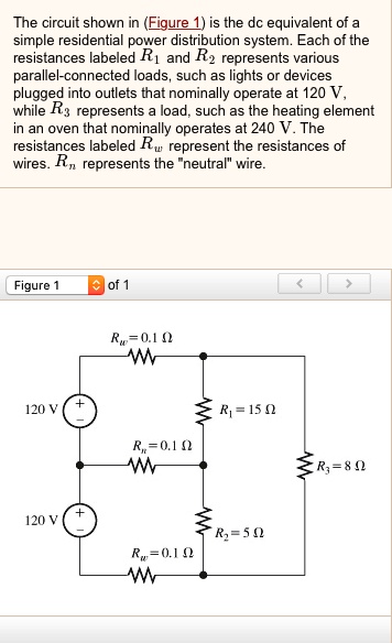 SOLVED: a) Find the voltage magnitude for load R1, R2 and R3 b) Find ...