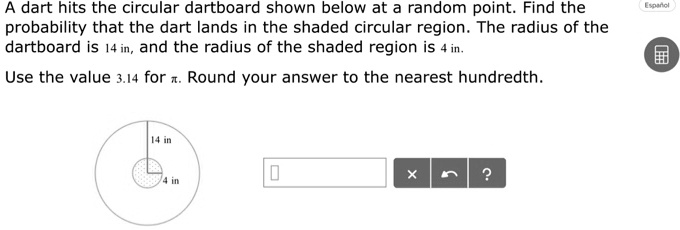 [GET ANSWER] A dart hits the circular dartboard shown below at a random point. Find the ...