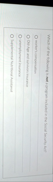 Which of the following is not a program included in the...