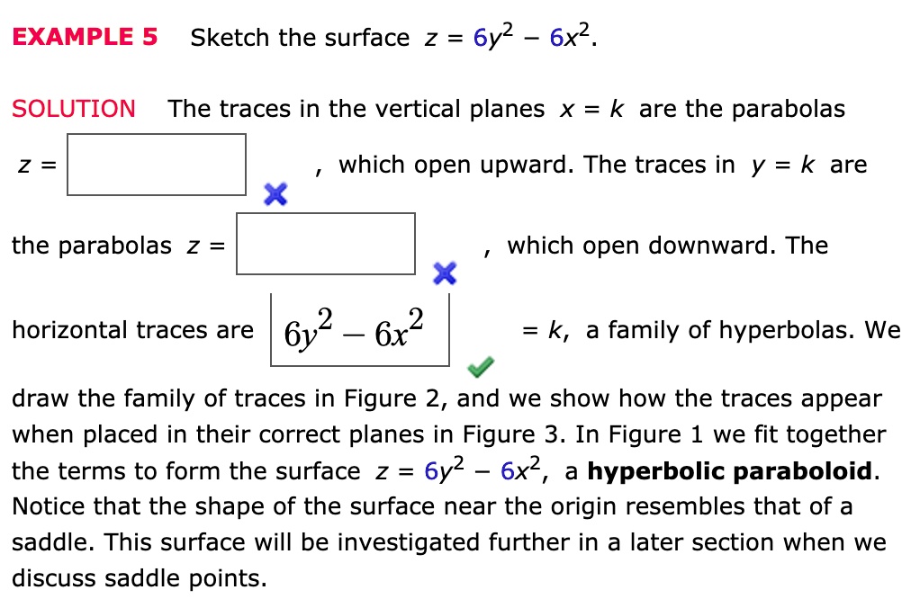 SOLVED: EXAMPLE 5 Sketch the surface 2 6y2 6x2 . SOLUTION The traces in the vertical planes X =k ...