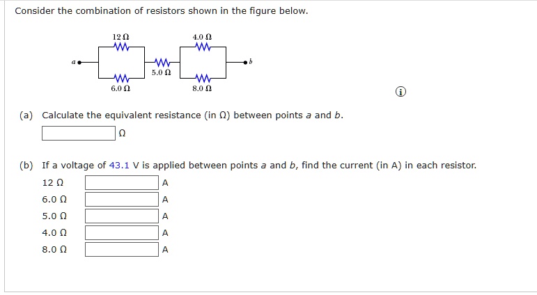 consider the combination of resistors shown in the figure below r6 ...