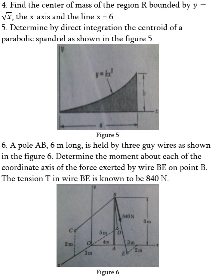 problem solving 4 find the center of mass of the region r bounded by y ...