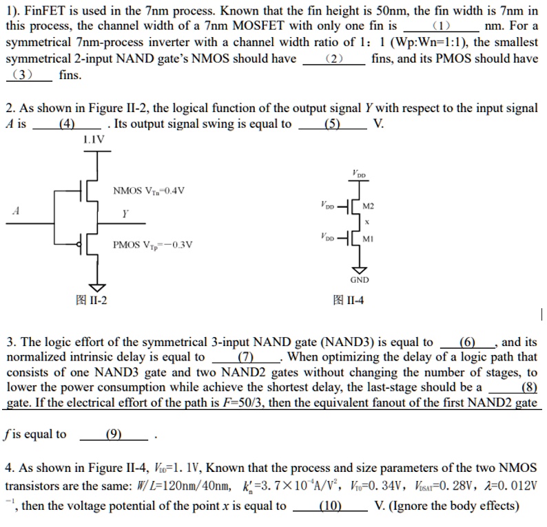 SOLVED: FinFET is used in the 7nm process. Known that the fin height is ...