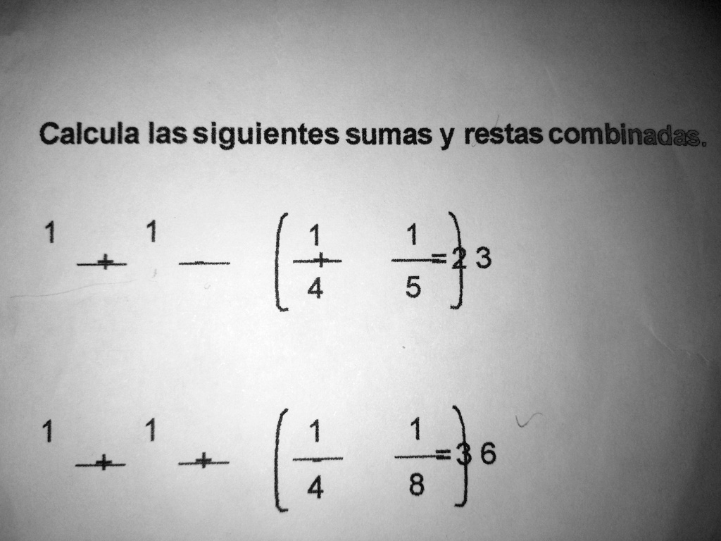 SOLVED: Ayuda plis es para hoy Calcula las siguientes sumas y restas ... SOLVED: Ayuda plis es para hoy Calcula las siguientes sumas y restas ...