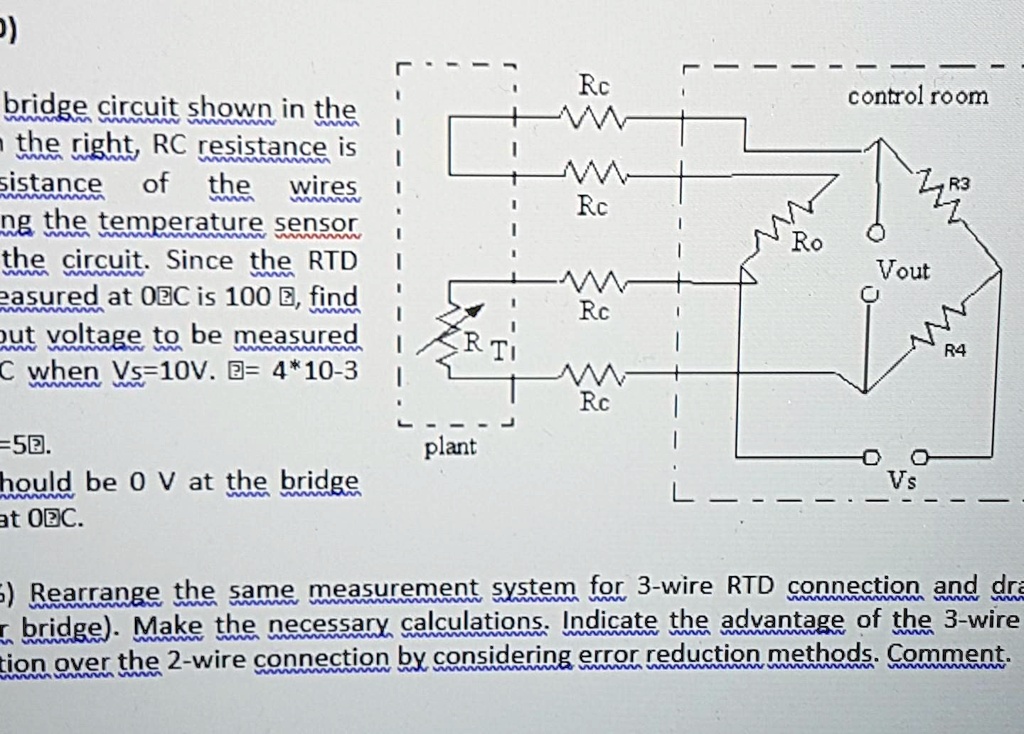 SOLVED: Texts: In the bridge circuit shown on the right, the RC resistance is the resistance of ...