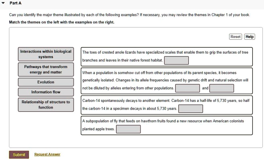 pan a can dentify the major theme illustrated by each of the following ...