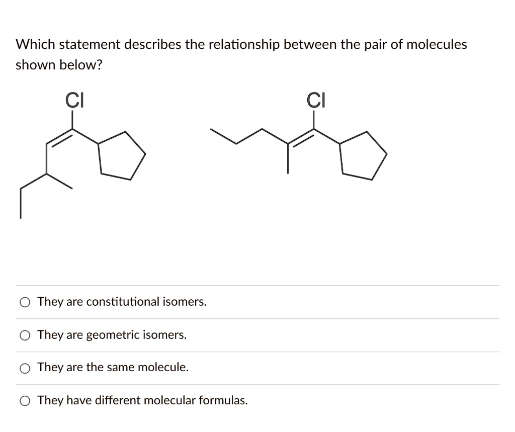 SOLVED: Which statement describes the relationship between the pair of ...
