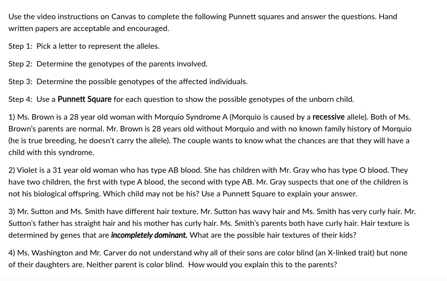 SOLVED: Text: Use the video instructions on Canvas to complete the ...