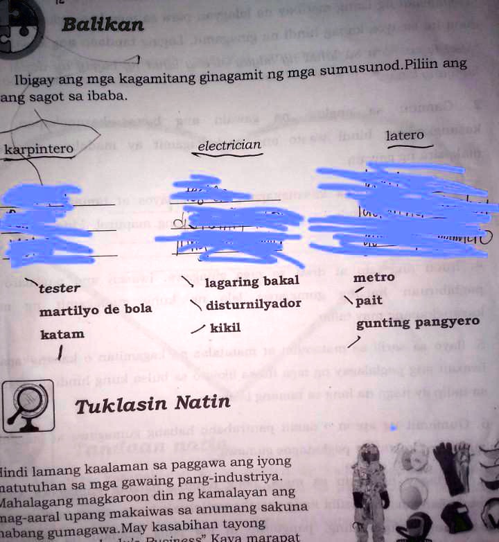 SOLVED: karpintero1.2.3.electrician 1.2.3.latero 1.2.3. Ballkan ...