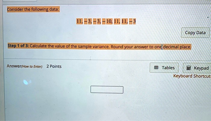 SOLVED:Consider the following data: 11,53,F3,F1o,11,11,53 Copy Data ...