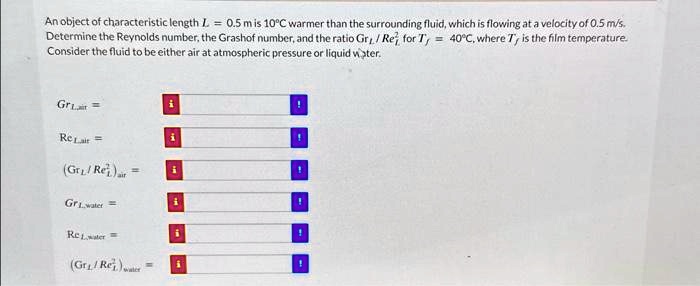 SOLVED: An object of characteristic length L=0.5m is 10C warmer than ...
