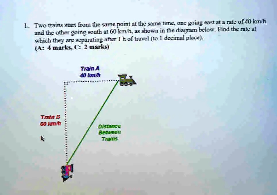 SOLVED: Tvo tins star fron the me point Jt the same time: one going ...