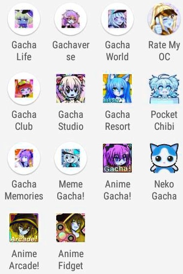 SOLVED: quien juega estos juegos ? Gacha Gachaver Gacha Life se World ...