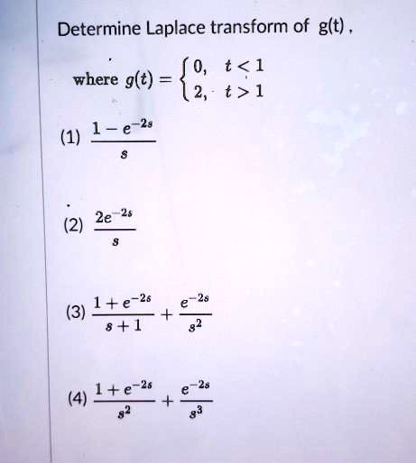 Determine Laplace transform of g(t)t