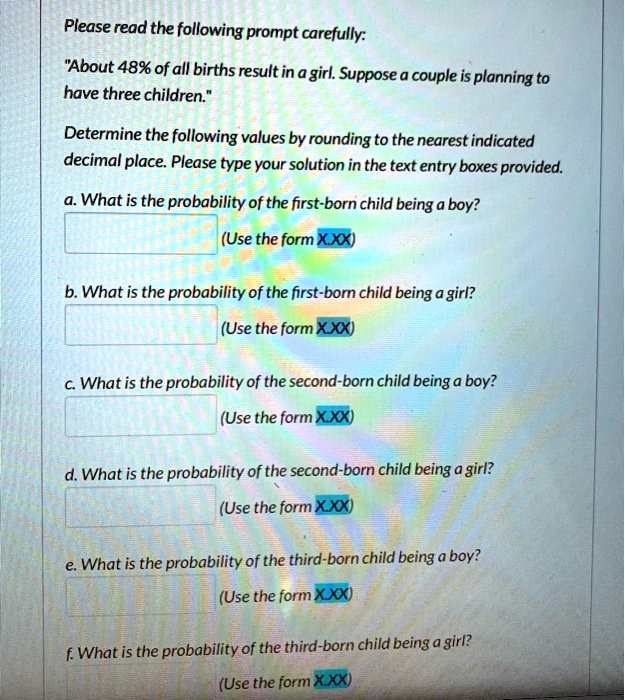 SOLVED: Please read the following prompt carefully: "About 48% of all ...