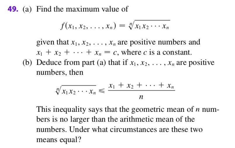 SOLVED: 49. (a) Find the maximum value of f(x), given that x1, x2 ... SOLVED: 49. (a) Find the maximum value of f(x), given that x1, x2 ...