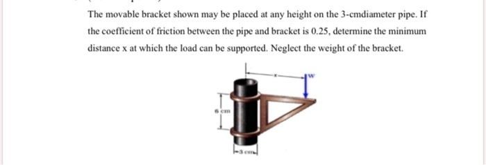 the movable bracket shown may be placed at any height on the 3 ...