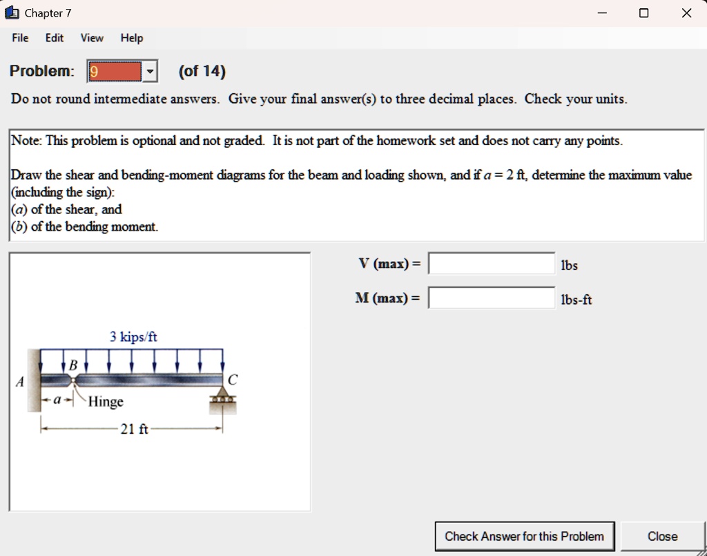 problem 9 of 14 do not round intermediate answers give your final answers to three decimal ...