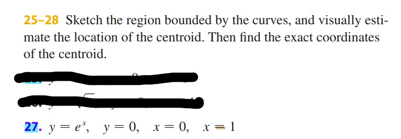 SOLVED: 25-28 Sketch the region bounded by the curves, and visually ...