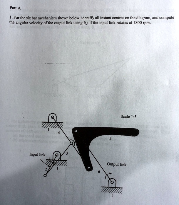 parta 1 for the six bar mechanism shown below identify all instant ...