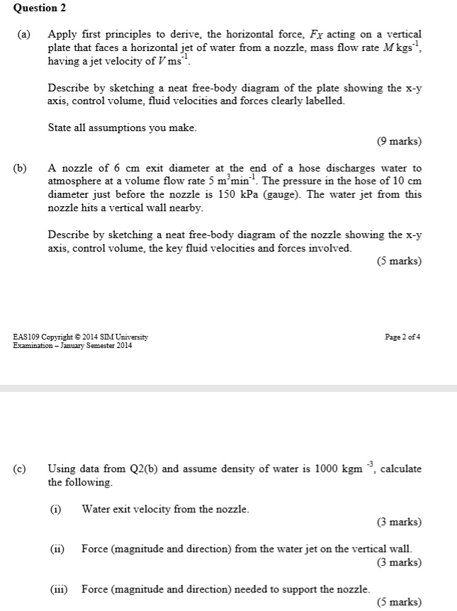 SOLVED: Text: Question 2 (a) Apply first principles to derive the ...