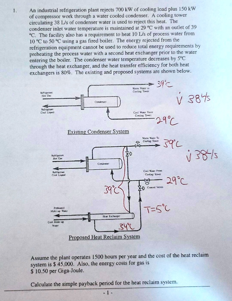 VIDEO solution: An industrial refrigeration plant rejects 700 kW of ...