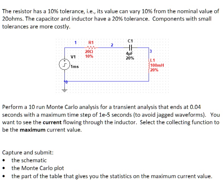 the resistor has a 10 tolerance ie its value can vary 10 from the nominal value of 2oohms the ...
