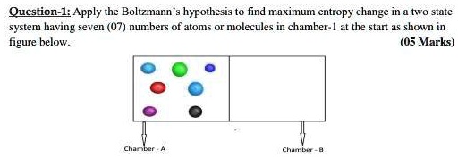 SOLVED:QuestionL: Apply the Boltzmann ` hypothesis find maximum entropy ...