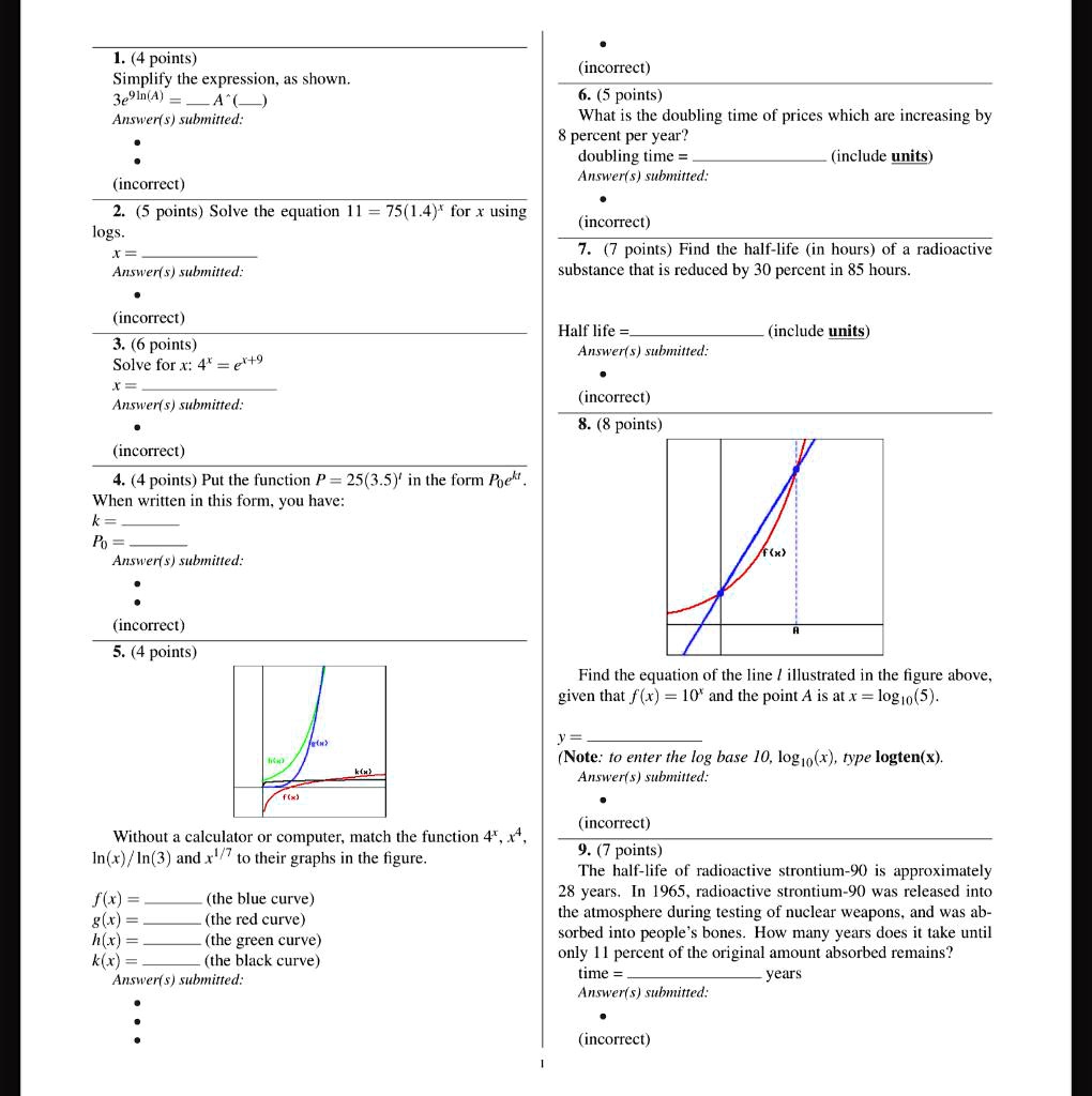 SOLVED: will like 1.4 points Simplify the expression,as shown 3e91n(A= A Answer(s) submitted ...