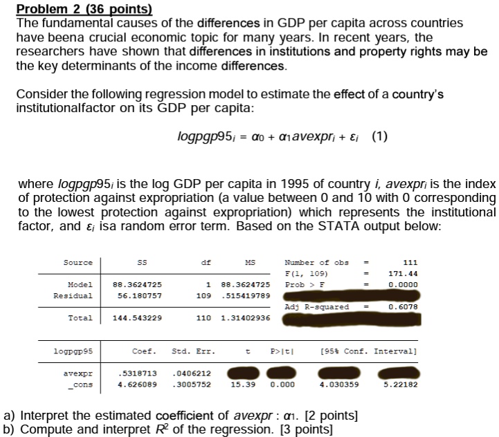 SOLVED: Problem 2 (36 points): The fundamental causes of the ...