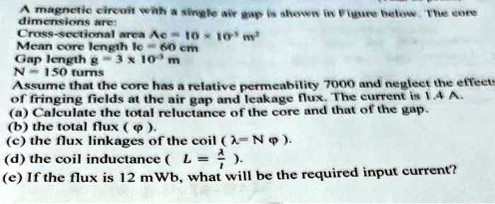 texts dimensions cross sectional area ac 10 cm2 mean core length le 60 ...