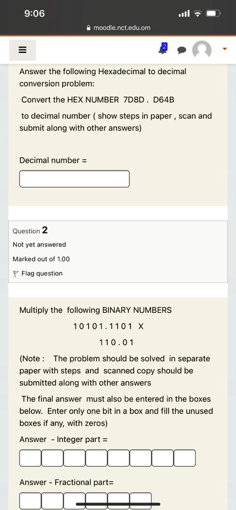 Answer the following Hexadecimal to decimal conversion problem: Convert the HEX NUMBER 7D8D ...
