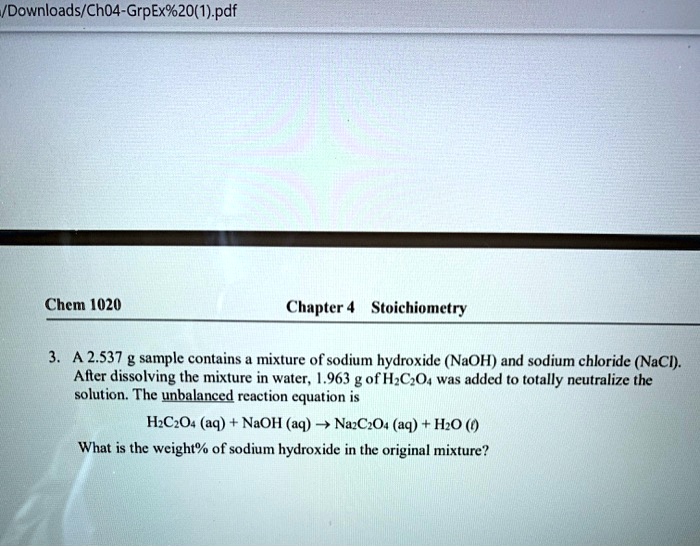 downloadscho4 grpex201 pdf chemt 020 chapter 4 stoichiometry a 2537 g ...